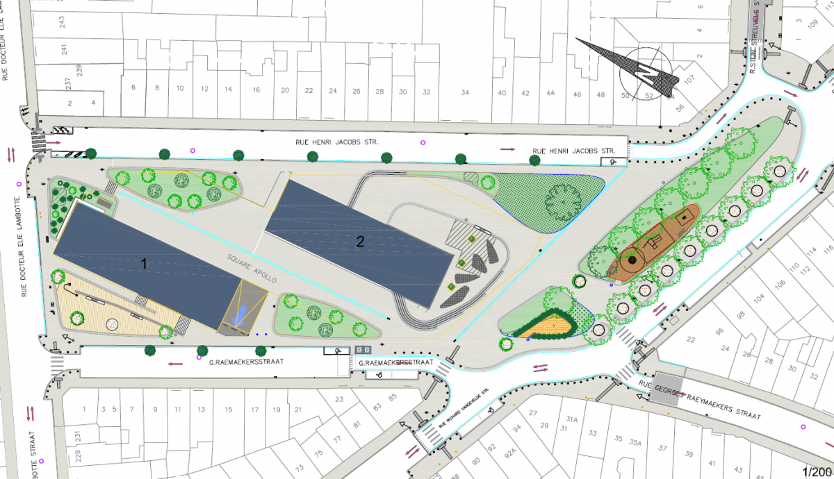 Nouveau réaménagement du square Apollo – Jean-Pierre Van Gorp